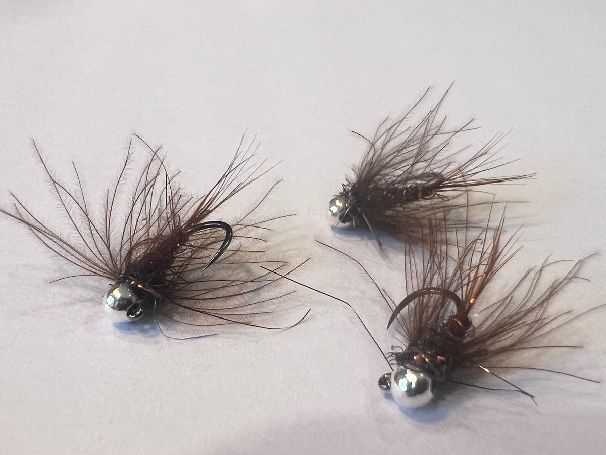 Riseley Trout Flies- Duracell Jig Nymph – Meander Fly Co